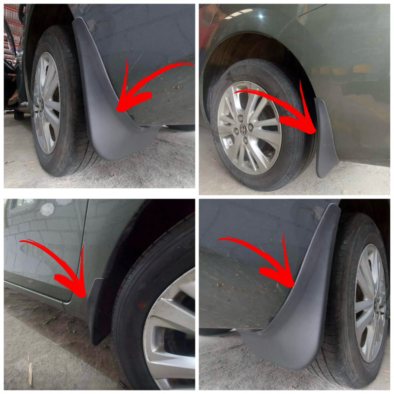 Toyota Vios J XE XLE E G 2019 - 2024 Mudguard Splash Guard | Shopee Philippines