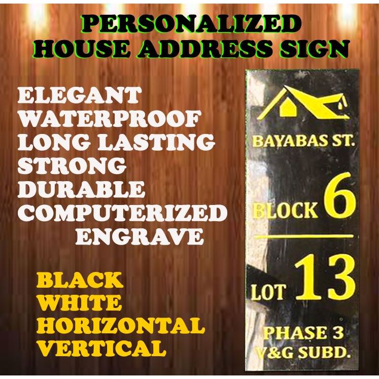 Personalized Home Address Sign | Shopee Philippines