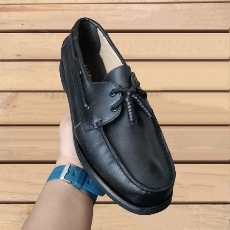 TOPSIDER SHOES FOR MEN ORIGINAL MADE IN MARIKINA LEGIT LEATHER BLACK ...