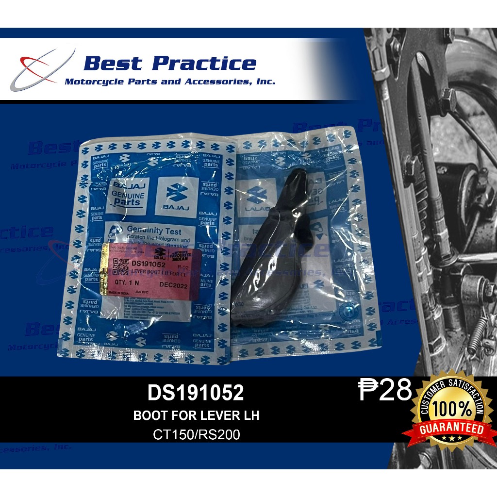 Bajaj CLUTCH LEVER BOOT Rouser 135 Boxer CT150 Genuine DS191052 ...