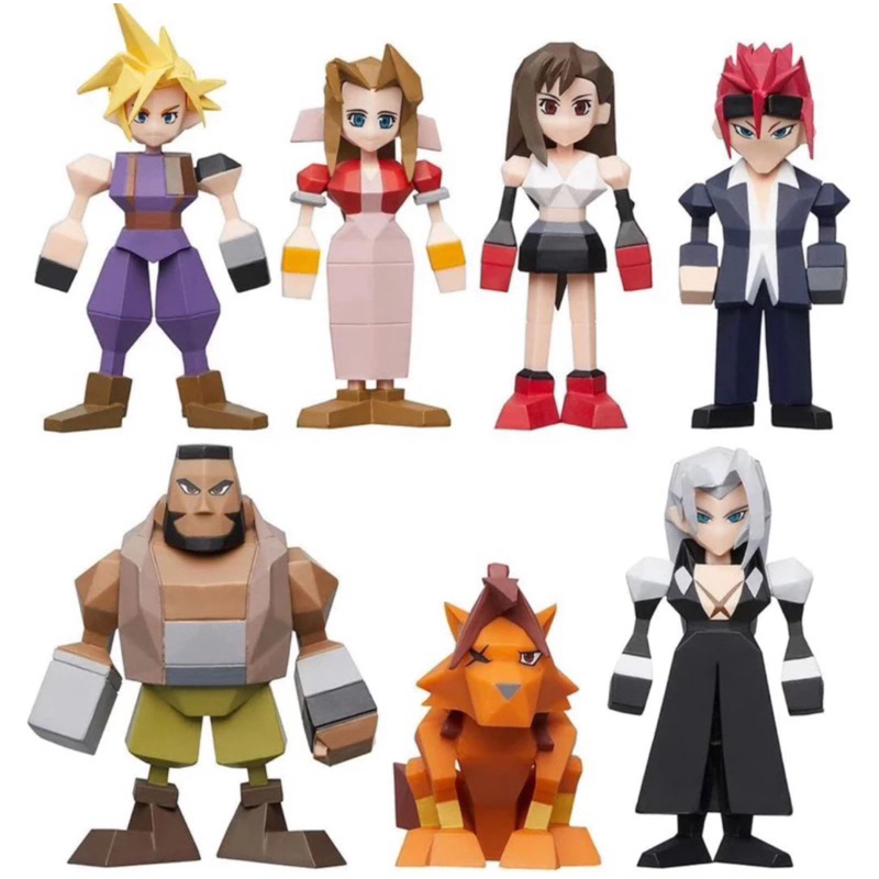 Square Enix - Final Fantasy VII Polygon - Red XIII Tifa Sephiroth ...