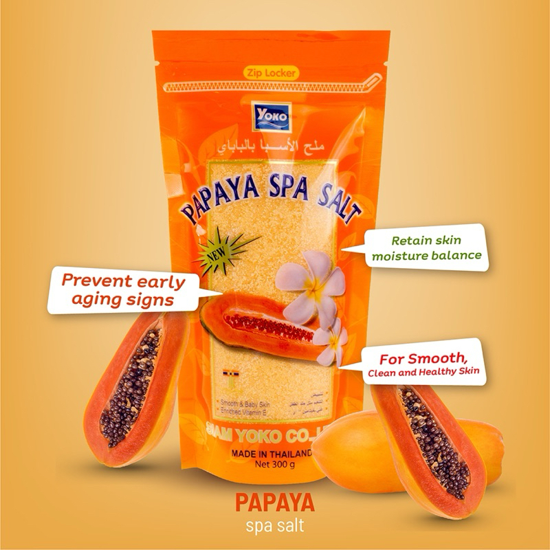 YOKO PAPAYA SPA SALT 300g | Shopee Philippines