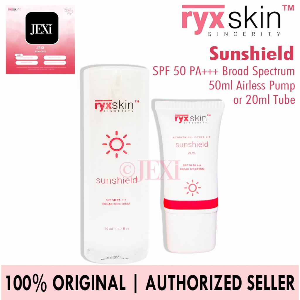 (ONHAND) Ryx OG Sunshield SPF50 50ml or 20ml PA+++ Sunscreen | RyxSkin ...