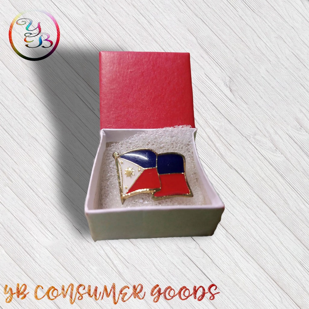 Philippines flag clip PH Label pin Uniform Polo T'shirt Accessories ...