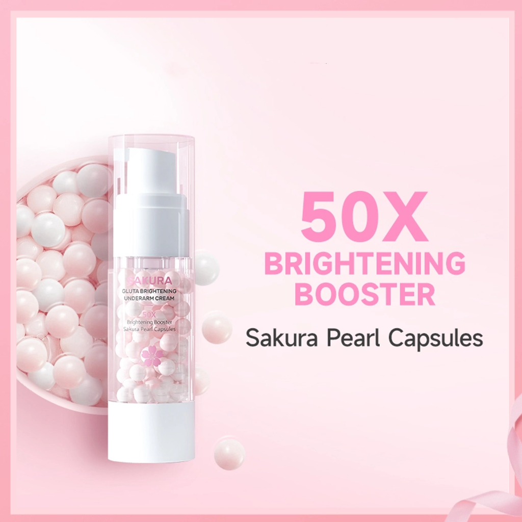 Sakura Underarm Whitening Cream 30g 5X Ceramide Body Lotion Pearl ...