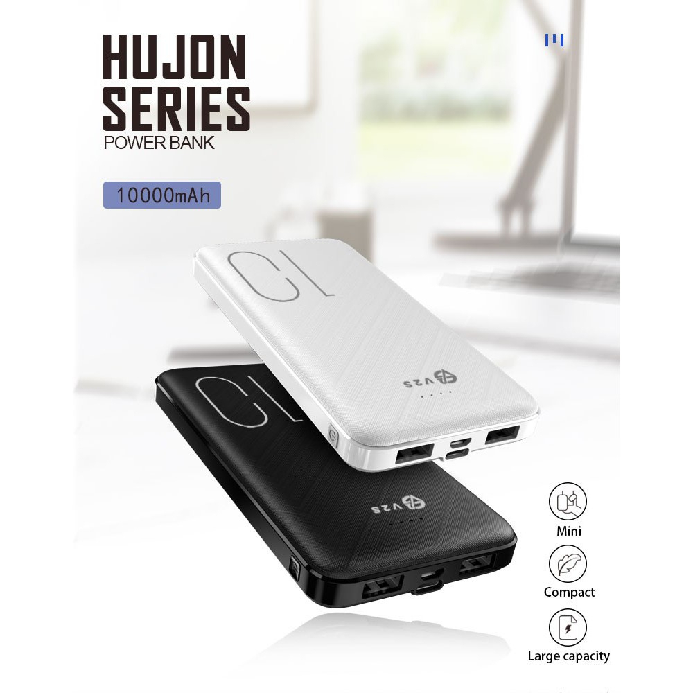 V2S PB10B 2.1A Power Bank QC 3.0 Fast Charge Li-Polymer Light Indicator ...