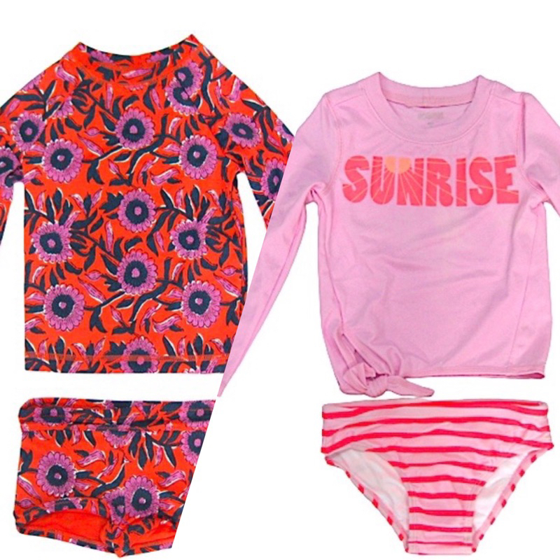 T&N Branded 2-piece Rash Guard Set (7yo-12yo) | Shopee Philippines