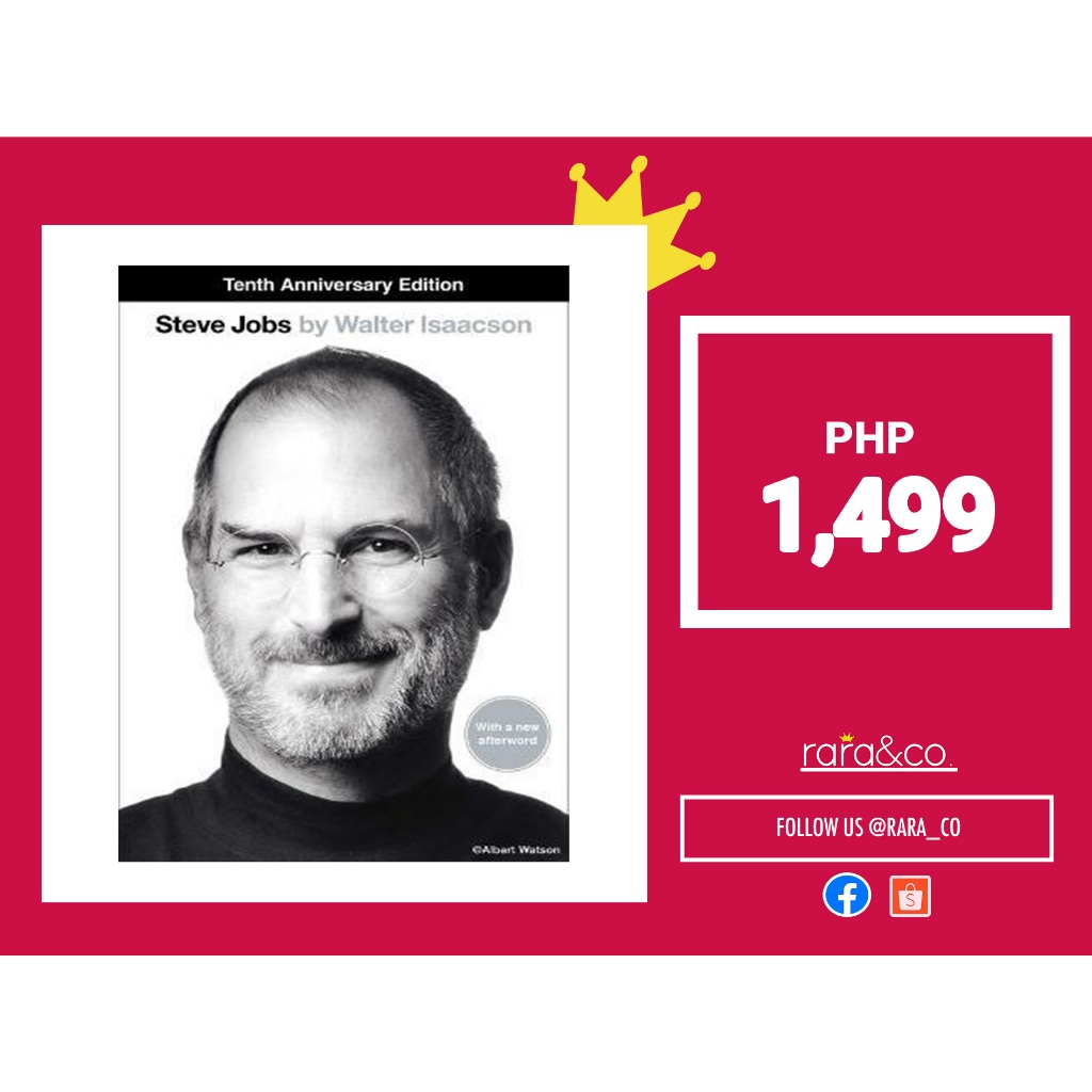 Steve Jobs by Walter Isaacson - 10th Anniversary Edition | Shopee ...