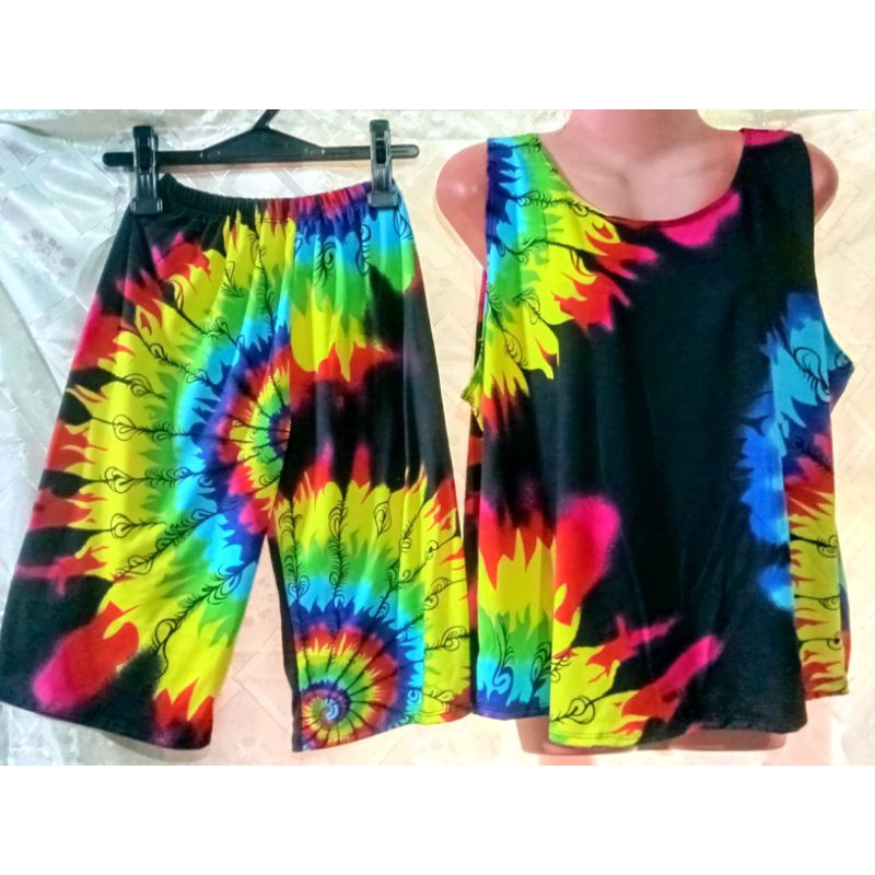 TIE DYE SANDO SHORT TERNO | Shopee Philippines