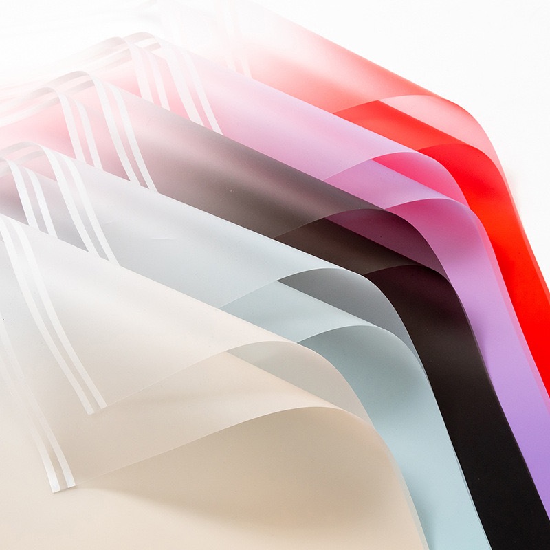 20pcs Gradient Flower Wrapper Bouquet Wrapping Waterproof Packing Paper ...