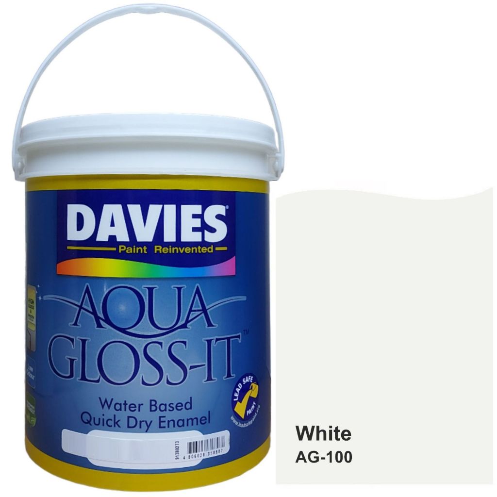 Davies Aqua Gloss It Water Based Quick Dry Enamel (Available in Different Colors) - 4L | Shopee ...