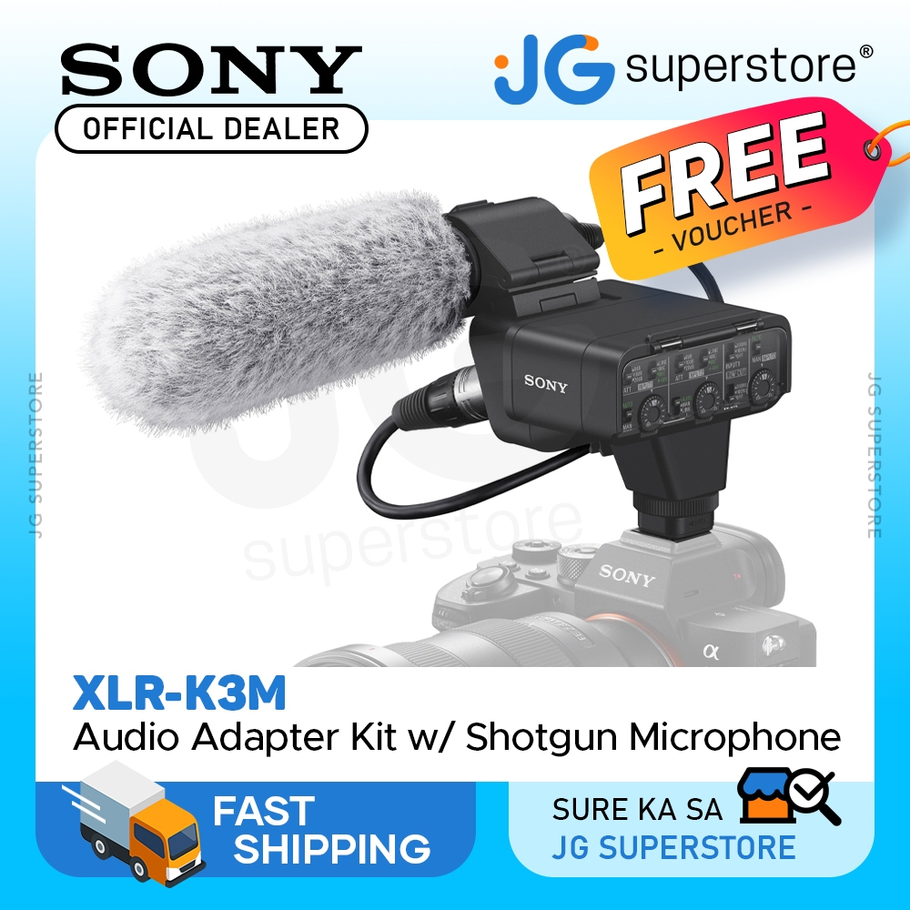 Sony XLR-K3M Dual Channel Digital XLR Audio Adapter for Sony DSLR and ...