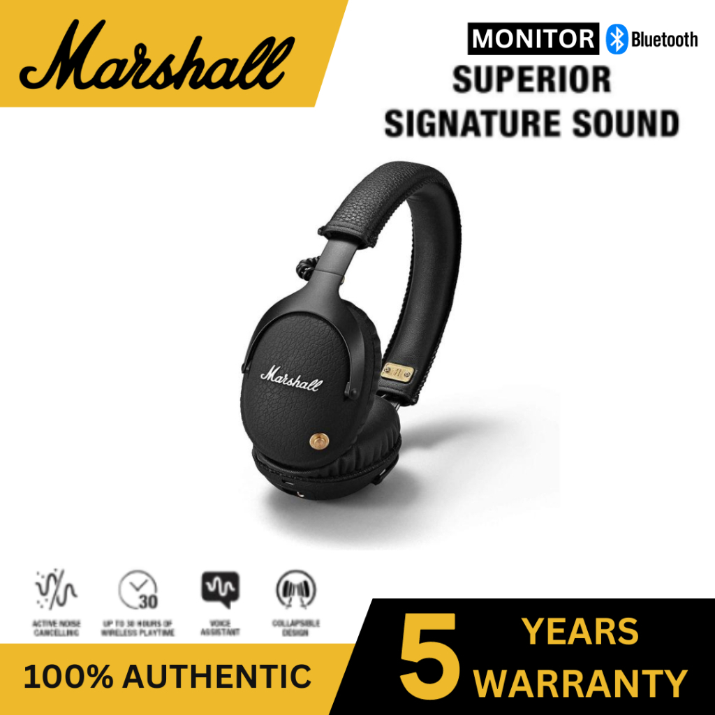 Marshall Monitor Bluetooth / Monitor II ANC Wireless Headphones Over ...