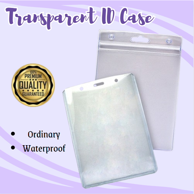 (5pcs) A6 ID Card Holder with Zip Lock Waterproof Vertical ID Case ID ...