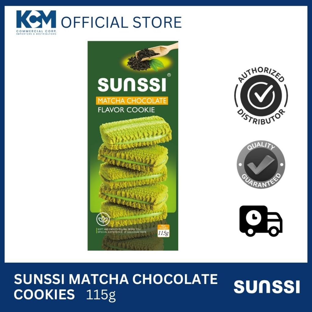 Sunssi Matcha Chocolate Cookies 115g | Shopee Philippines