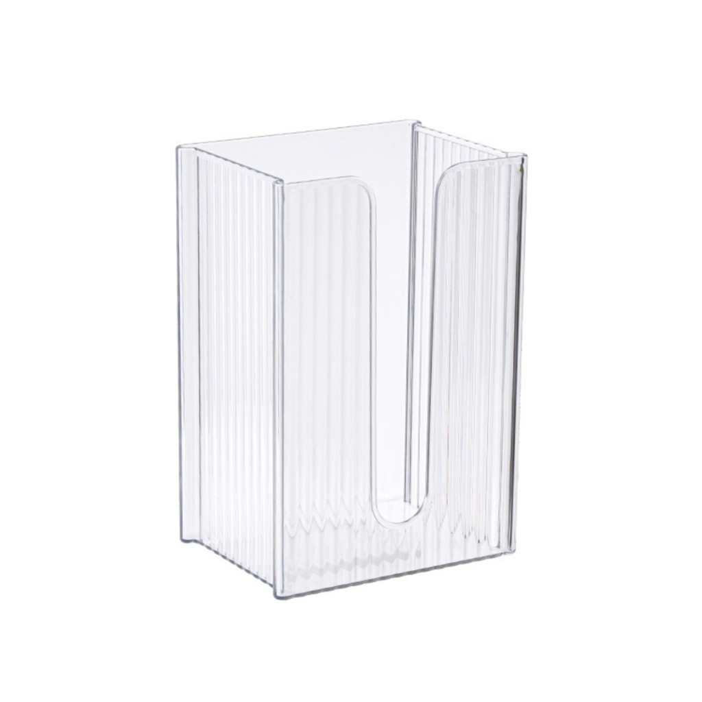 LOCAUPIN Wall Mounted Clear Plastic Tissue Holder Bathroom Counter ...