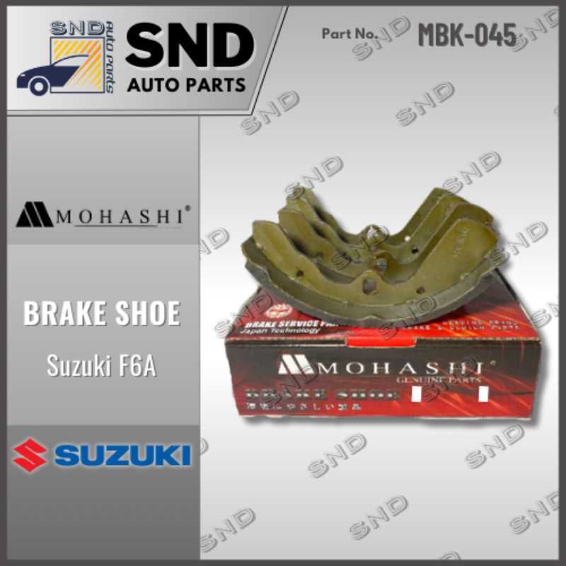 SUZUKI F6A Brake Shoe [MBK-045] MOHASHI GENUINE PARTS | Shopee Philippines