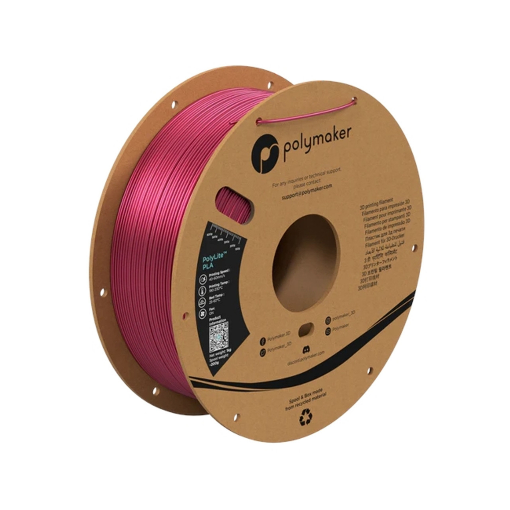 Polymaker Silk PLA Filament 1.75mm, Smooth surface finish help hide the ...
