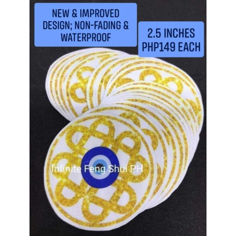 Infinity design with anti-evil eye sticker (improved design) by Em ...