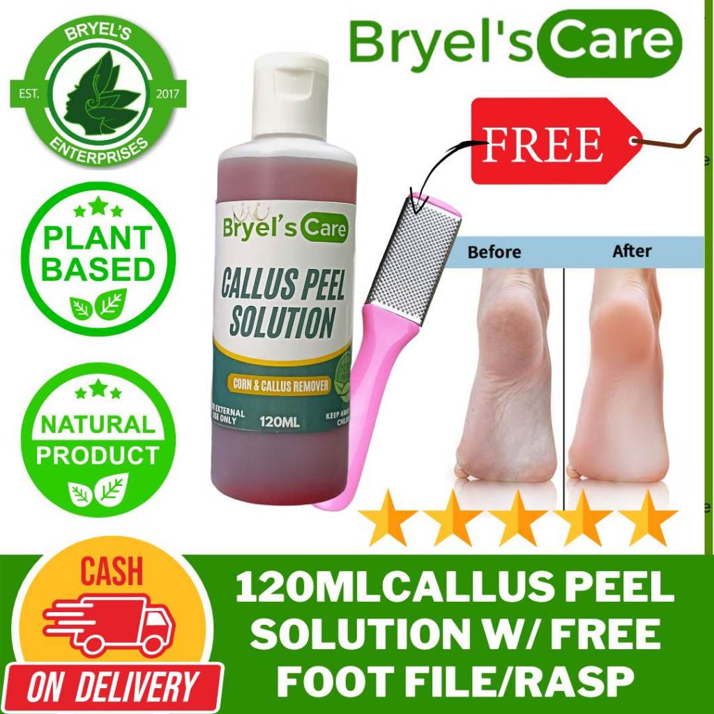 BRYEL CARE 120ML CALLUS REMOVER WITH FREE CALLUS PILE/ PANTANGGAL KALYO ...