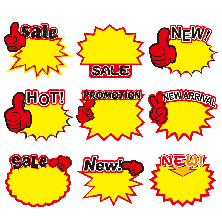 TOPSO.PH Product Price Tag Explosive sticke Supermarket Fruit Promotion ...