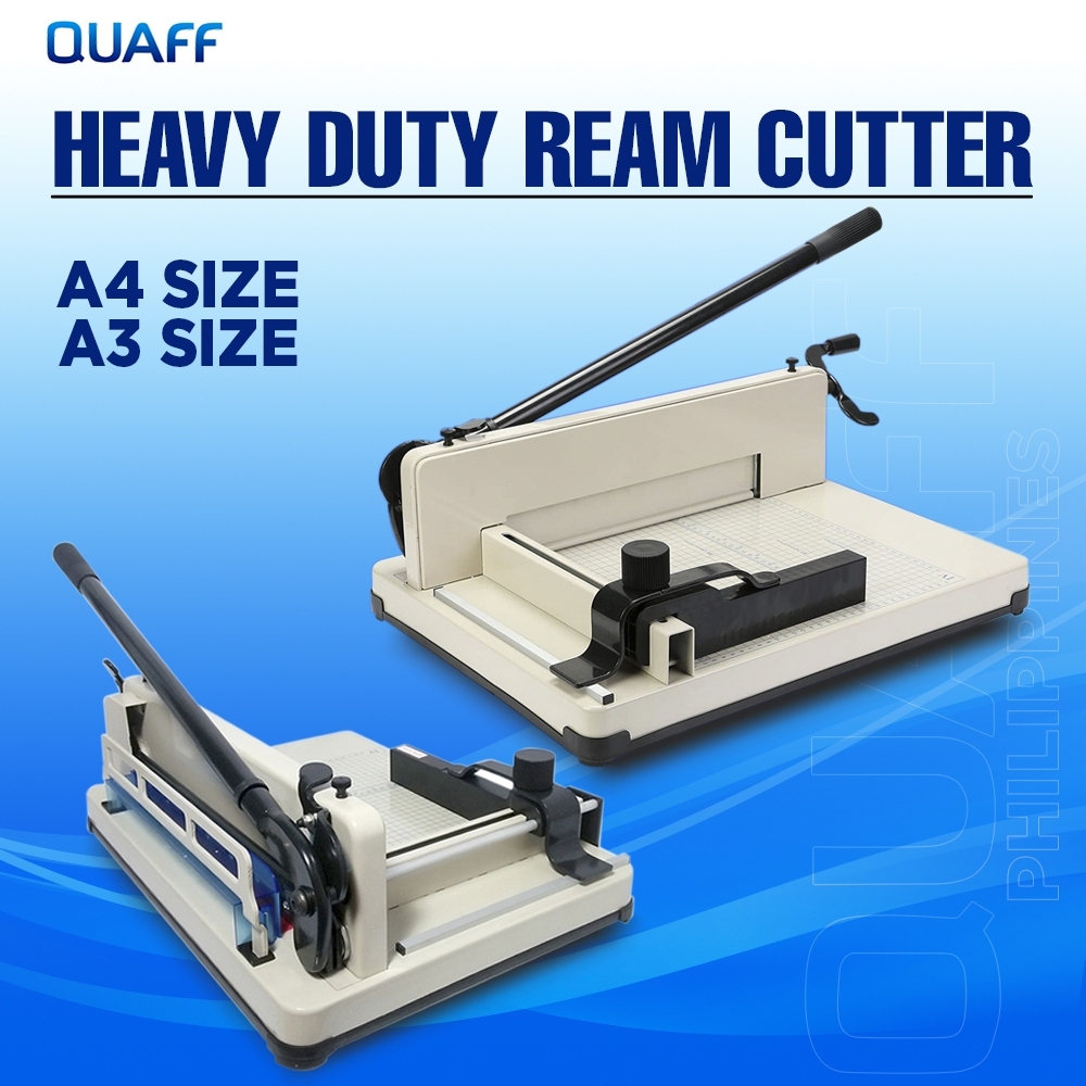 QUAFF Ream Cutter Heavy Duty Metal Body A4/A3 Size | Shopee Philippines