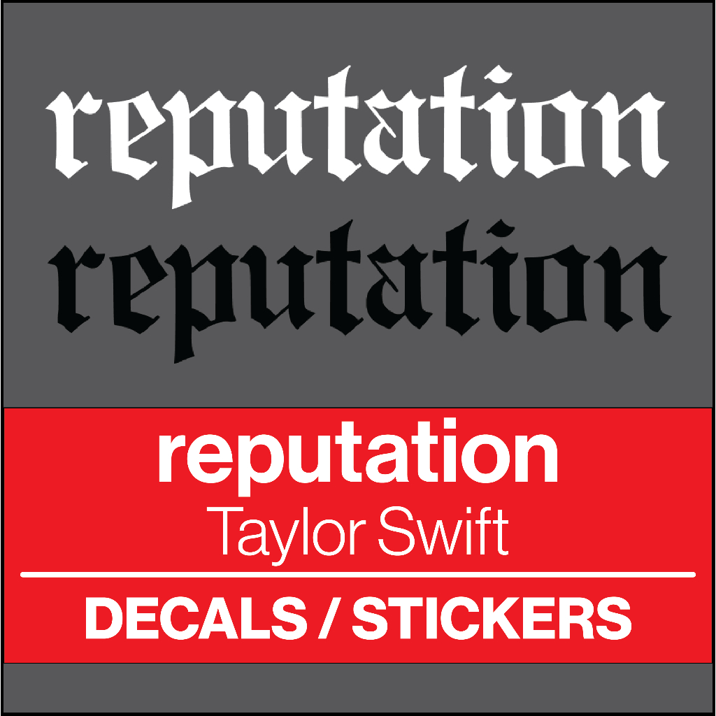 Reputation Taylor Swift Swiftie Waterproof Sticker Decals for Aqua ...