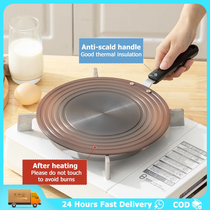 28CM Heat Diffuser for Gas Stove Thaw Board With Anti-scald Handle ...
