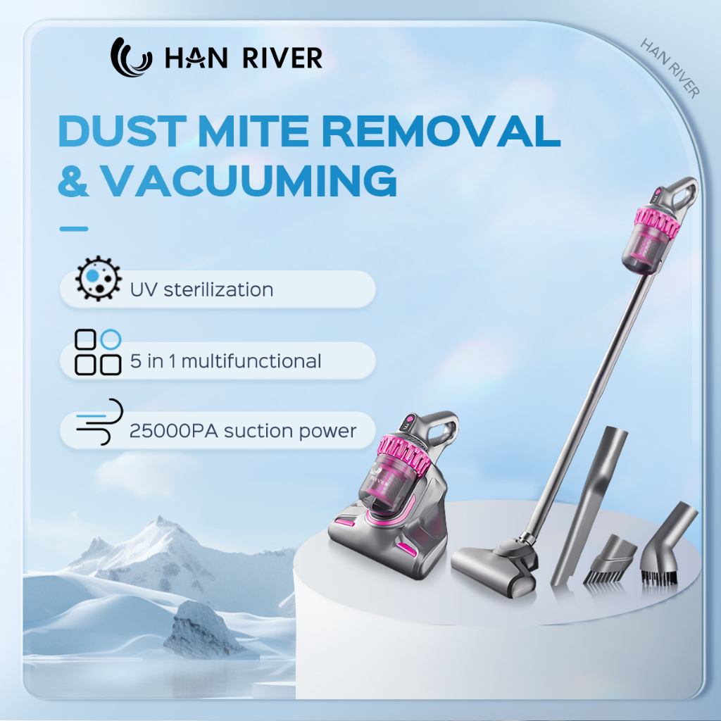 HAN RIVER Vacuum Cleaner 25000Pa With UV Anti-mite 2 In 1 | Shopee ...