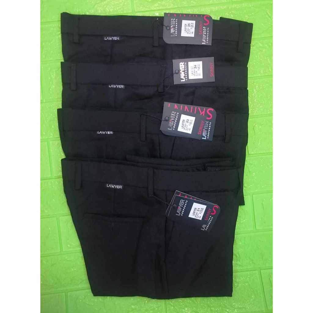 Original Lawyer Slacks Black pants (Skinny) | Shopee Philippines