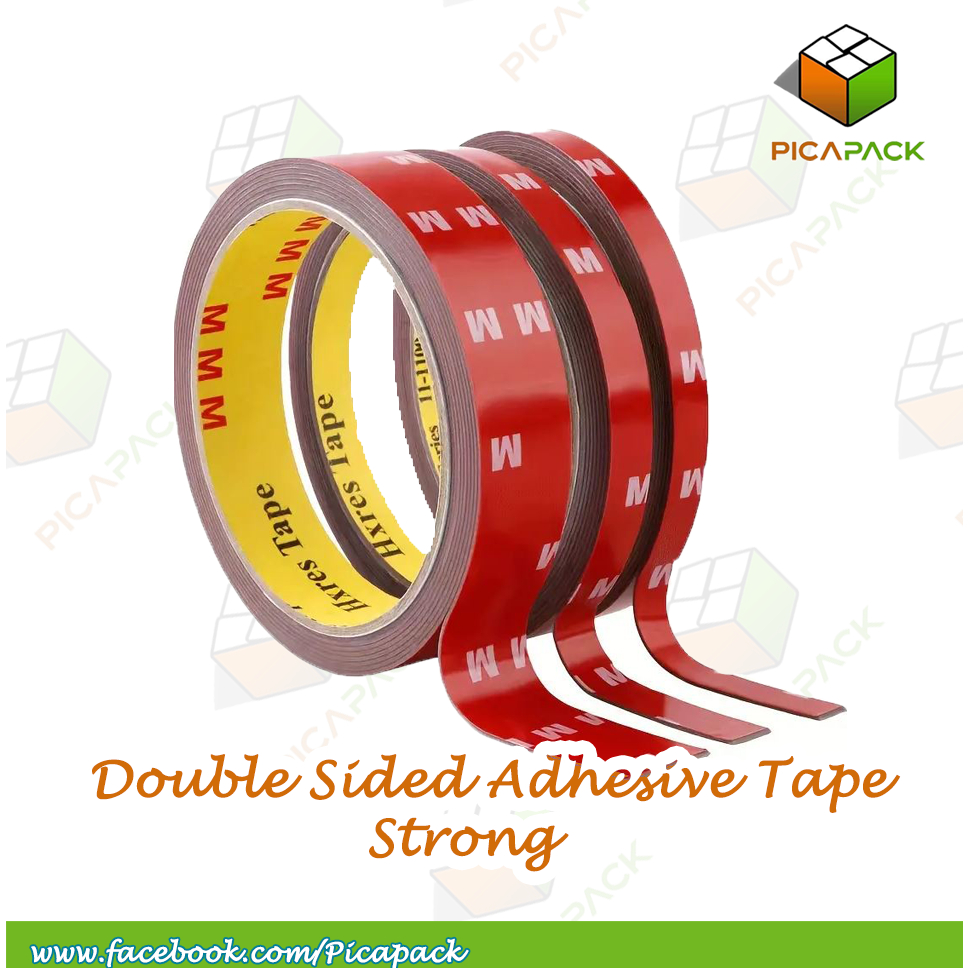 1pc Double Sided Adhesive Tape Strong Permanent Rubber Foam Waterproof Heavy Duty double-sided ...