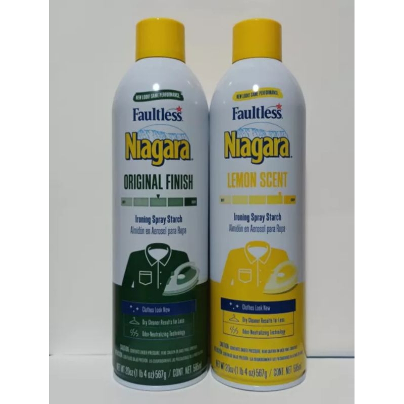 Faultless Niagara Ironing Spray Starch,20 oz/567g | Shopee Philippines