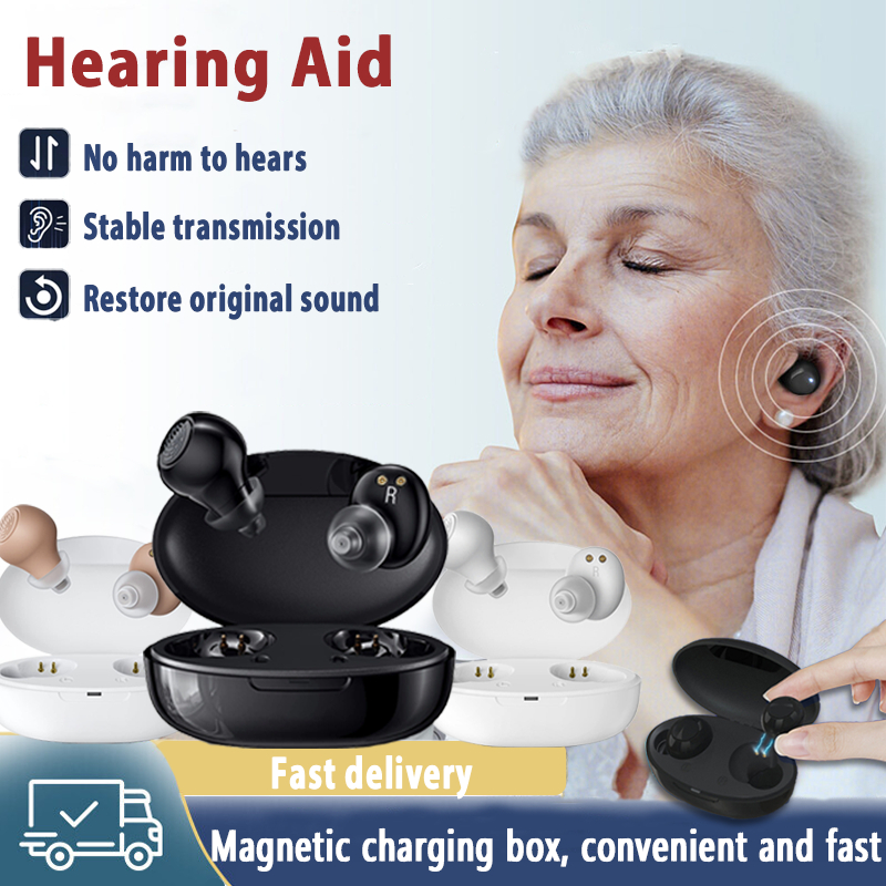 COD 1Pair Hearing Aid Original Rechargeable Sound Noise Reduction ...