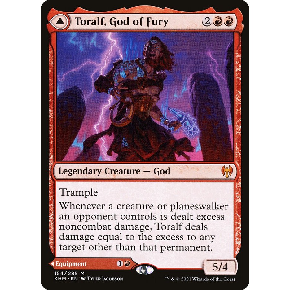 Toralf, God of Fury // Toralf's Hammer - Creature // Artifact - Red ...
