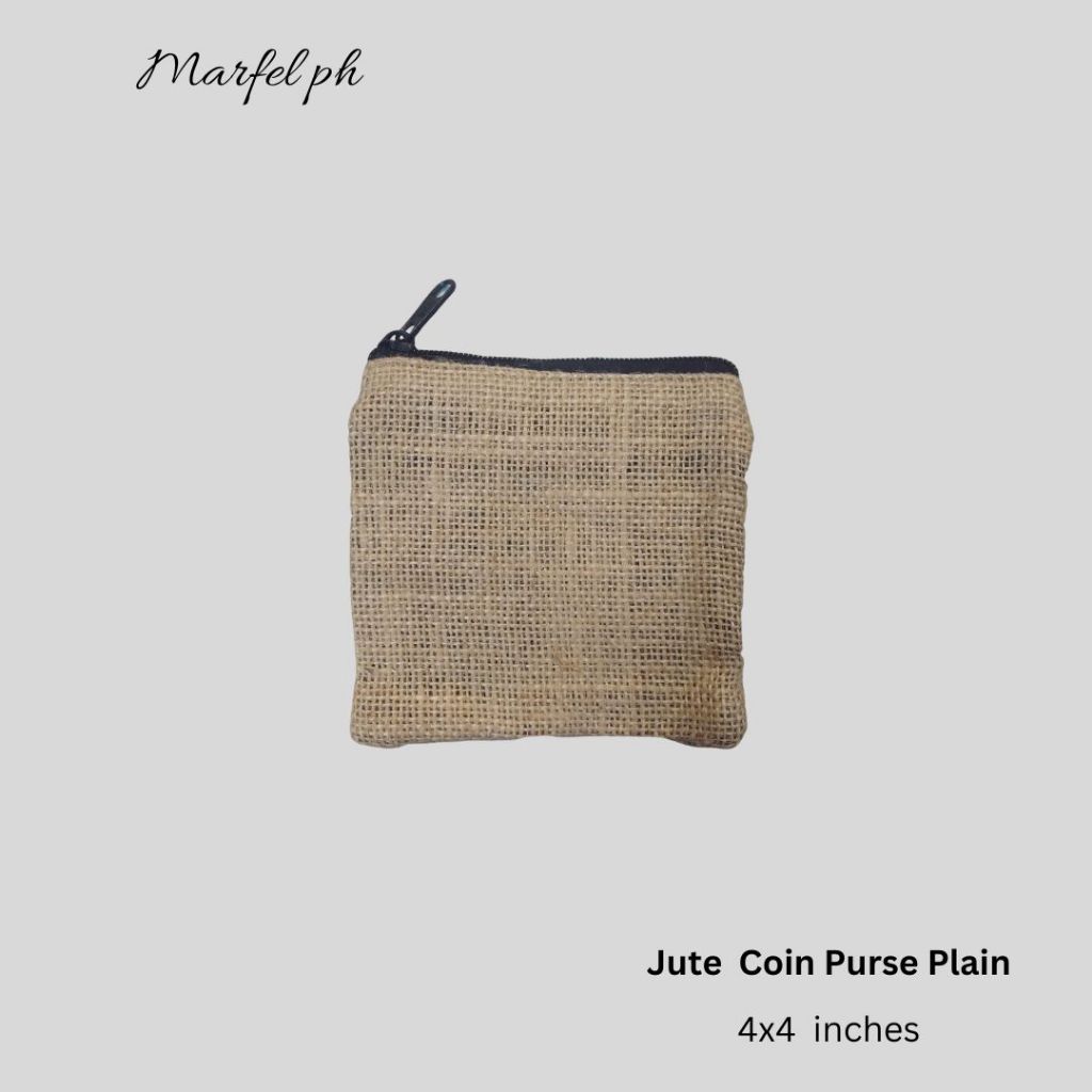 Plain Jute Katsa Wallet Coin Purse Jute Linen Canvas | Shopee Philippines
