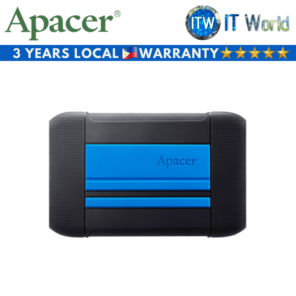 Apacer AC633 2TB USB 3.1 Gen 1 Blue External HDD (AP2TBAC633U-1 ...
