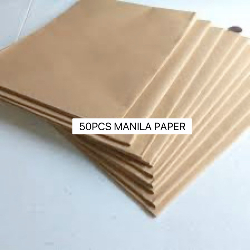 FOLDED MANILA PAPER 50sheets | Shopee Philippines