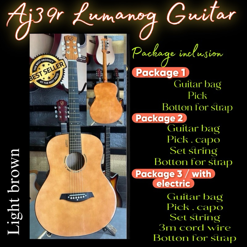 AJ39r Lumanog acoustic guitar by: Antonio Lumanog suitable for kids ...