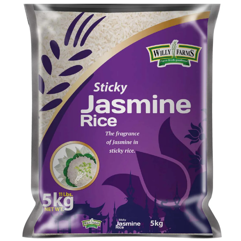 Willy Farms Sticky Jasmine Rice (5kg) | Shopee Philippines