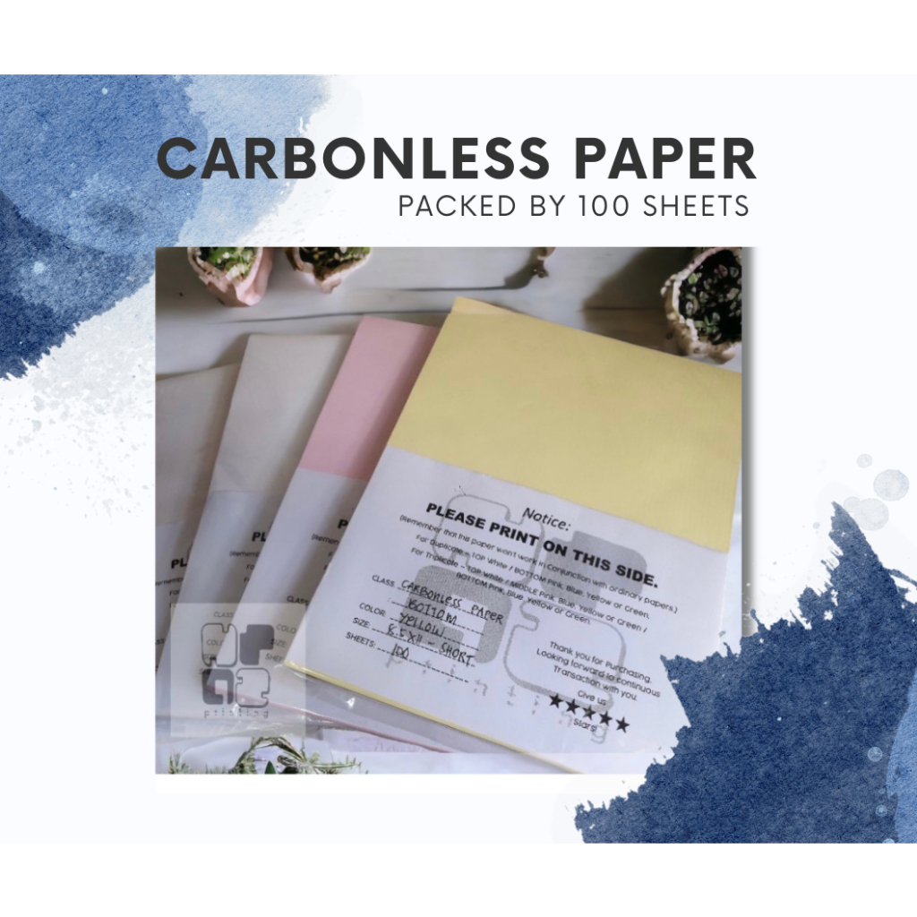 CARBONLESS PAPER - packed by 100's | Shopee Philippines