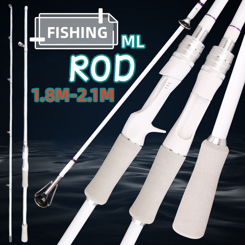ML Tune Ya Rod White Insertion Rod Baitcasting Reel Rod Spinning Reel ...