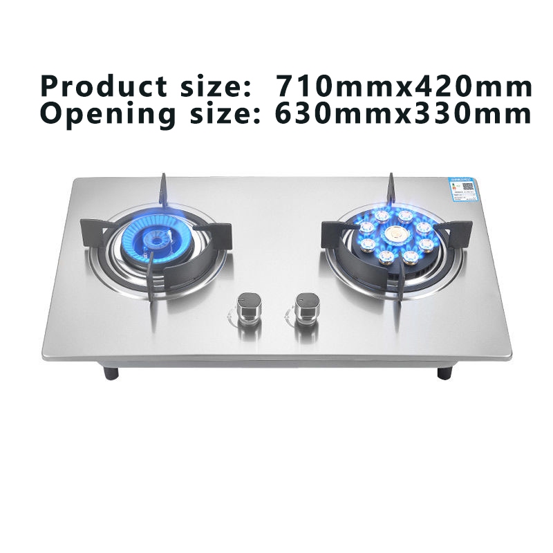 9KW Gas Stove Two Burner Gas Stove Double Standard Double Standard ...