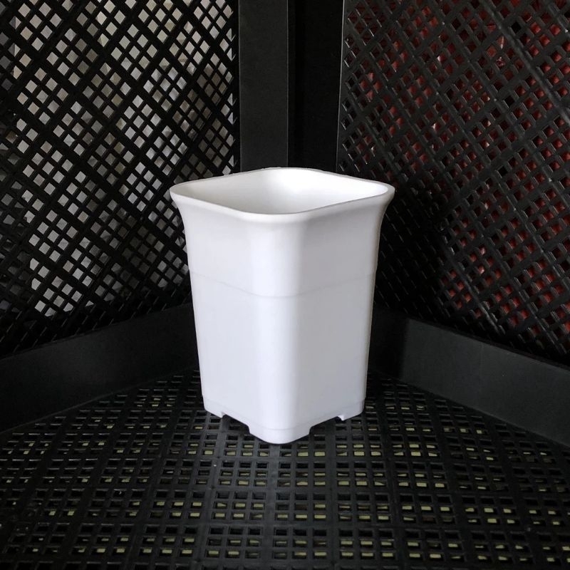 Square Pot White High Quality Set (5/10 pcs) | Shopee Philippines