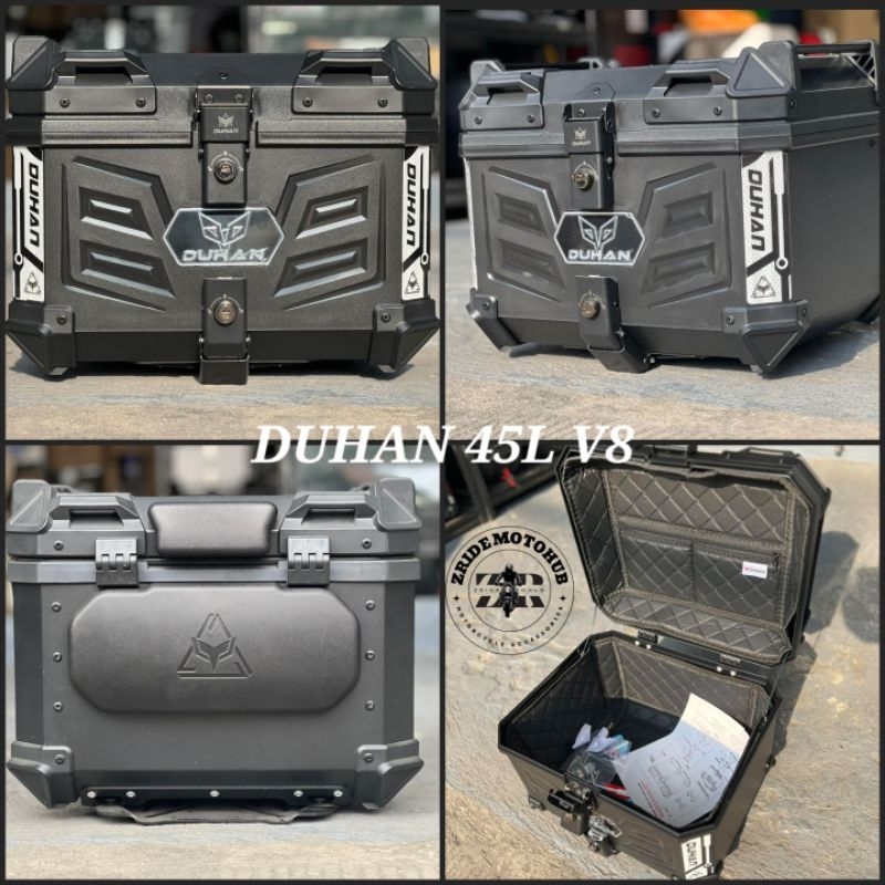 DUHAN 45L TOPBOX - HARD PLASTIC with BACKREST | Shopee Philippines