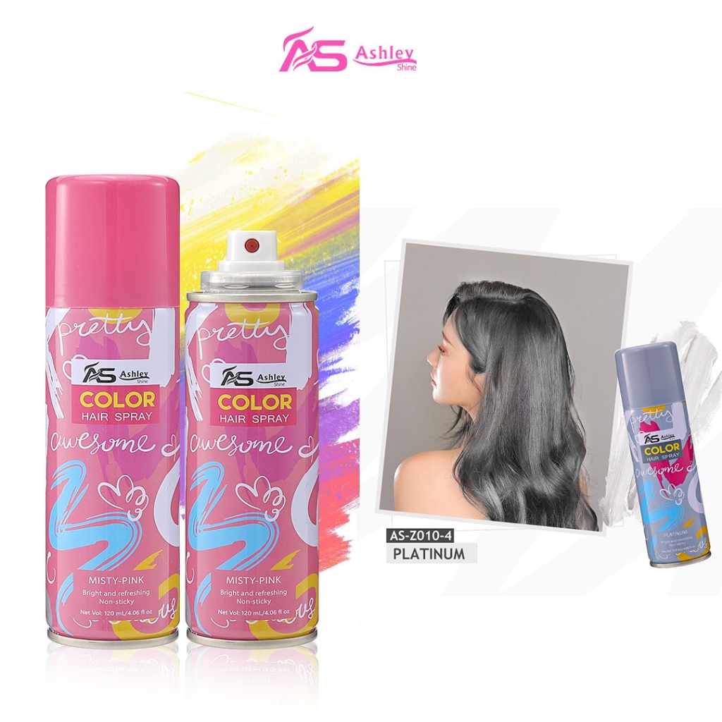 AshleyShine Washable Hair Color Spray Hair Dye Safe and No Damage to ...