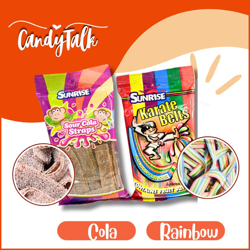 Karate Sour Cola Straps/Karate Rainbow Ropes/ Karate Rainbow Belts/ | Shopee Philippines