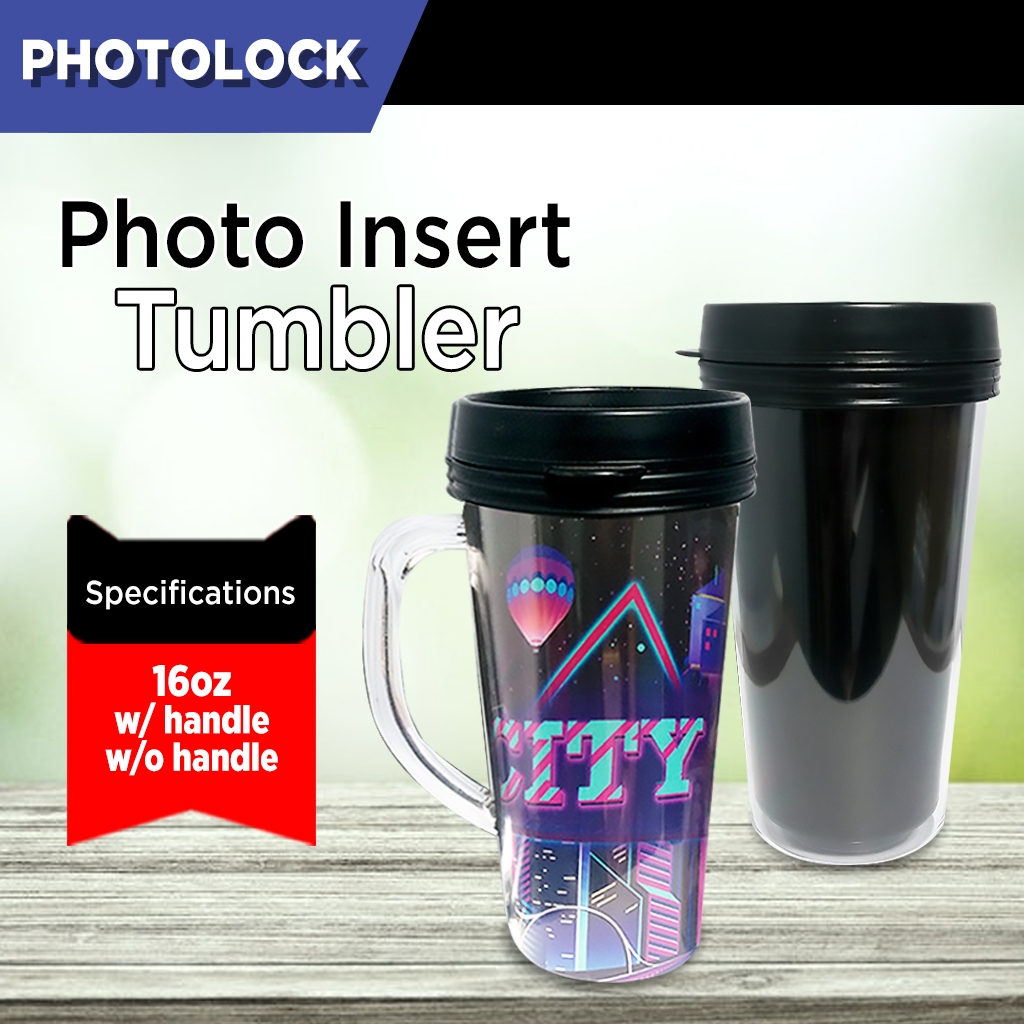 Photo Insert Tumbler w/handle & w/o handle for personalized giveaways ...