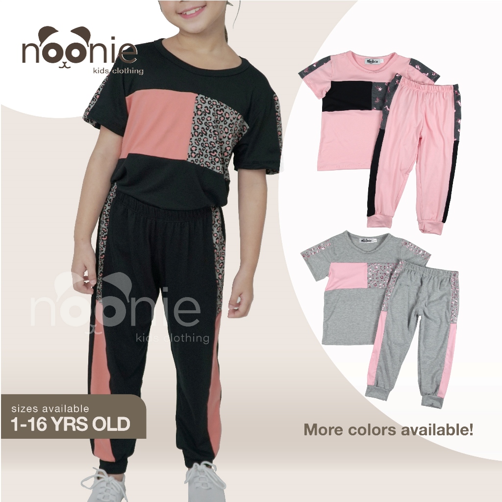 Noonie - Girls Jogger Set (2-12Y) - Sporty Terno Kids outfit for Girls ...