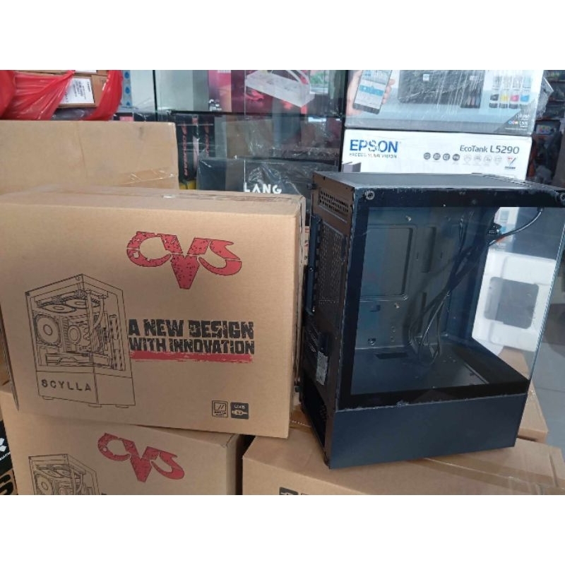 CVS SCYLLA TEMPERED GLASS GAMING CASE | Shopee Philippines