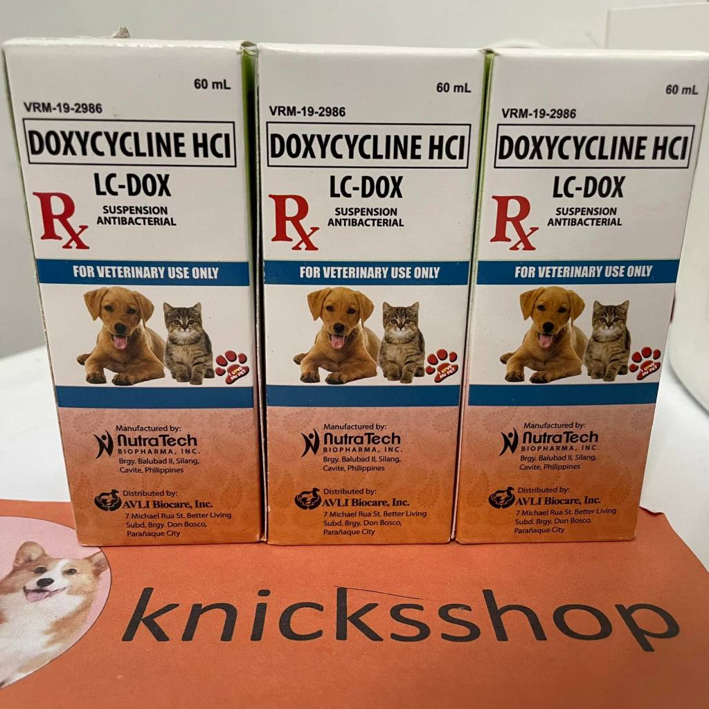 LC Dox Suspension 60ml 120ml Doxycycline (for dogs and cats) | Shopee ...